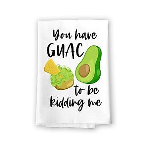 Honey Dew Gifts, Funny Kitchen Towels, You Have Guac to Be Kidding Me, Flour Sack Cotton Multi-Purpose Avocado Themed Hand and Dish Towel