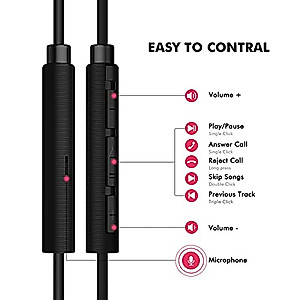 USB C Headphone, COOYA Type C Wired Earbuds for Samsung S23 S22 S21 S20 FE Note 20 Plus Galaxy Z Flip Fold 4 3 Noise Canceling in-Ear Earphone with Mic for iPad Pro Mini 6th Pixel 7 6 Pro OnePlus 9 10