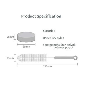 PETKIT Pet Water Fountain Cleaning Kit, Cat Water Fountain Brush PETKIT Pet Water Fountain Cleaning Kit, Cat Water Fountain Brush and Sponge