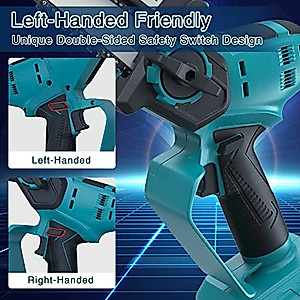 HAJACK Mini Chainsaw 6-Inch, Electric Cordless Chainsaw with 2 Batteries & 2 Chains, Power Battery Chain Saws, Portable Handheld Chainsaw for Tree Trimming & Wood Cutting, Small Rechargeable Chain Saw