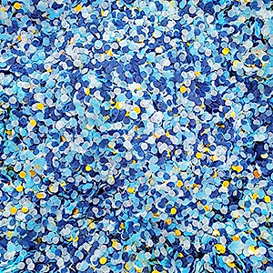 KADUOS (Pack of 2 Total120G/4.2Ounce)1.0CM(0.4Inch) Round Baby Gender Reveal Decorations , Tissue paper Gender Reveal Confetti, Paper confetti classroom decorations pink confetti, gold confetti