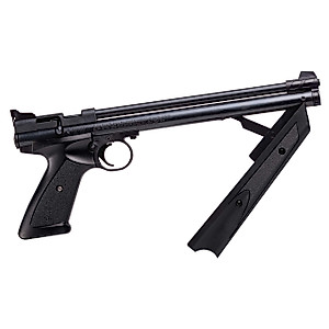Crosman P1322 American Classic Variable-Pump .22-Caliber Pellet Air Pistol, Black