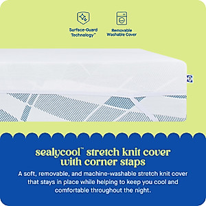 Sealy Dreamlife 3” Gel Memory Foam Mattress Topper with Cooling Cover, King