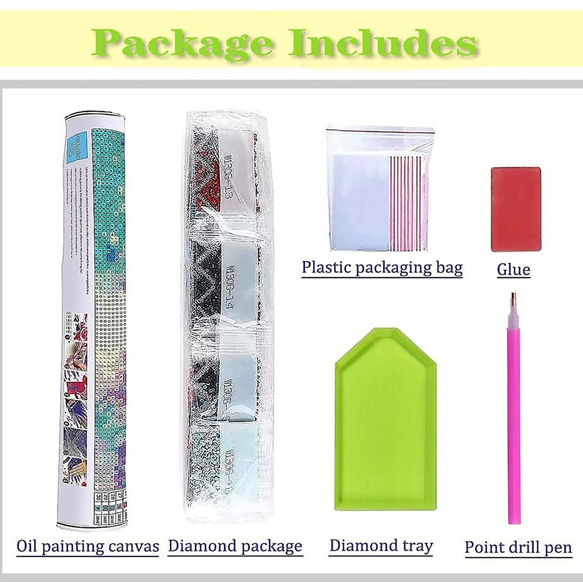 Tiwabb 4 Pack Diamond Painting Kits-5D Diamond Painting for Adults Kids- DIY Diamond Art Kits Full Drill Diamond Dots Paintings with Diamonds Gem Art and Crafts for Adults Wall Decor 11.8x11.8inch