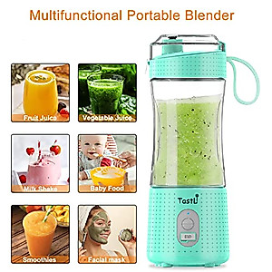 TastLi Portable Blender, Personal Mini Blender for Smoothies, Juice and Shakes (Sky blue)