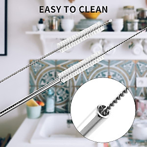 26 PCS Regular Mouth Mason Jar Lids with Straw Hole - 70MM Canning Lids Drinking Jar Lids Tinplate Jar Lids Silver Canning Jar Caps with Silicone Ring/Straws/Cleaning Brush for Drinking Food Storage