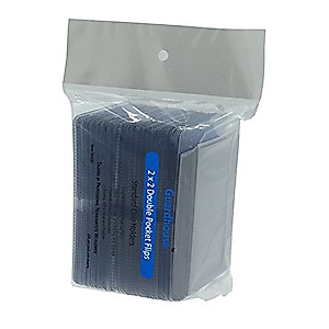 2 x 2 Double-Pocket Unplasticized Coin Flips Pack of 200 with Paper Inserts Guardhouse