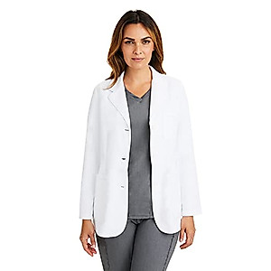 Healing Hands White Lab Coat 5 Pocket 5160 Flo Full Sleeve Women's Consult Lab Coat The White Coat Minimalist Collection White XS