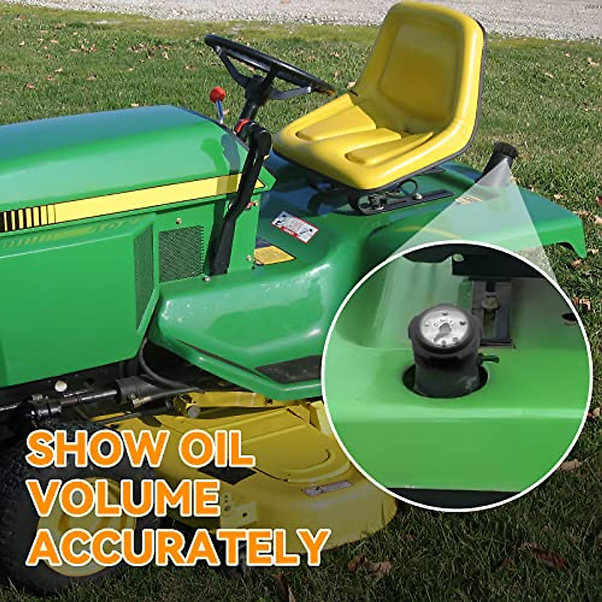 Fuel Gauge Gas Cap 9" fit for John Deere 316 318 322 420 AM39206 AM143248 Dixie Chopper 40222 Murray 091349 Exmark Toro 1-303284 1-513508 1-543365 Honda 300 series tractors