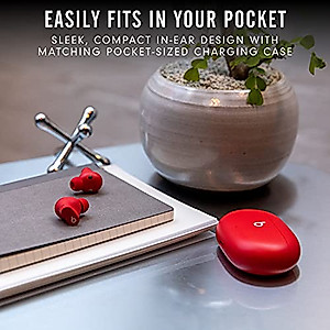 Beats Studio Buds – True Wireless Noise Cancelling Earbuds – Compatible with Apple & Android, Built-in Microphone, IPX4 Rating, Sweat Resistant Earphones, Class 1 Bluetooth Headphones - Red