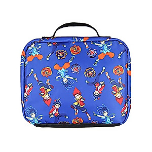Beyblade Burst Spinner Tops Character Allover Print Backpack with Lunch Bag Tote