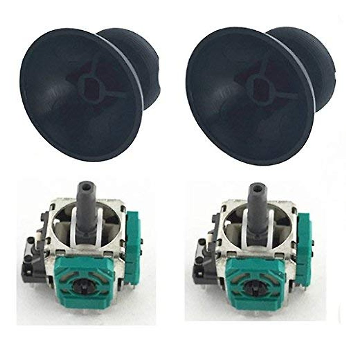3D Analog Joystick + Thumb Stick Grip Cap Rocker Cover Sensor for Switch NS NX Pro Controller Replacement