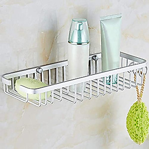 Mumusuki Aluminum Alloy Wall Mounted Storage Shelf Rack Bathroom Shower Organizer Soap Caddy for Bathroom,Toilet Storage