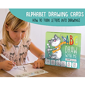 Drawing with Alphabet and Numbers Set Games for Kids Ages 4-8 Activity Toy for Girls Boy Birthday
