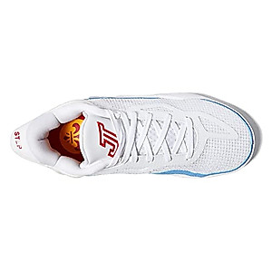 Jordan Boy's Jordan Tatum 1 (Big Kid) White/University Red/University Blue 4 Big Kid M