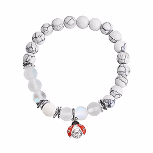 BNQL Ladybug Bracelets Gifts for Women Girls Ladybug Charm Bracelet Ladybug Jewelry Inspiration Ladybug Gifts Ladybug Lover Gifts (ladybug bracelet)