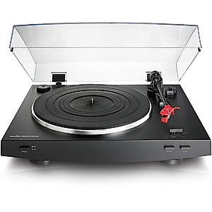 Audio-Technica AT-LP3BK Fully Automatic Belt-Drive Stereo Turntable, Black