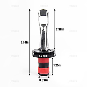 AUEAR, 10Pcs Wine Stoppers Silicone Bottle Caps Stopper Food-safe Plug Reusable Cork Reusable Corks Expanding Manual Beverage for Beer Whiskey Soda Water Supplies Creates Airtight Seal