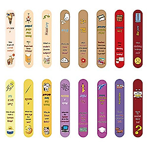 62 Pieces Magnetic Bookmarks Magnetic Page Markers with 31 Different Hilariously Silly Jokes and Brain Twisters for Kids, Teens, Students Reading Stationery and Gifts