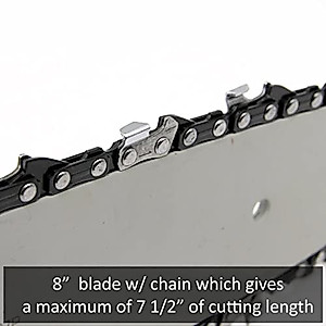 EQUIPMAXX Long Reach 2 in 1 Electric (Corded) Pole Hedge Trimmer & Chainsaw, Telescopic Extension Pole Tool for Garden Pruning and Branch Cutting (Extends to 7 1/2 Feet)