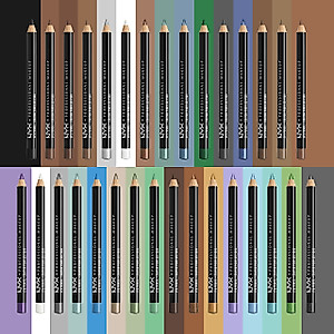 NYX PROFESSIONAL MAKEUP Slim Eye Pencil, Eyeliner Pencil - Black Brown