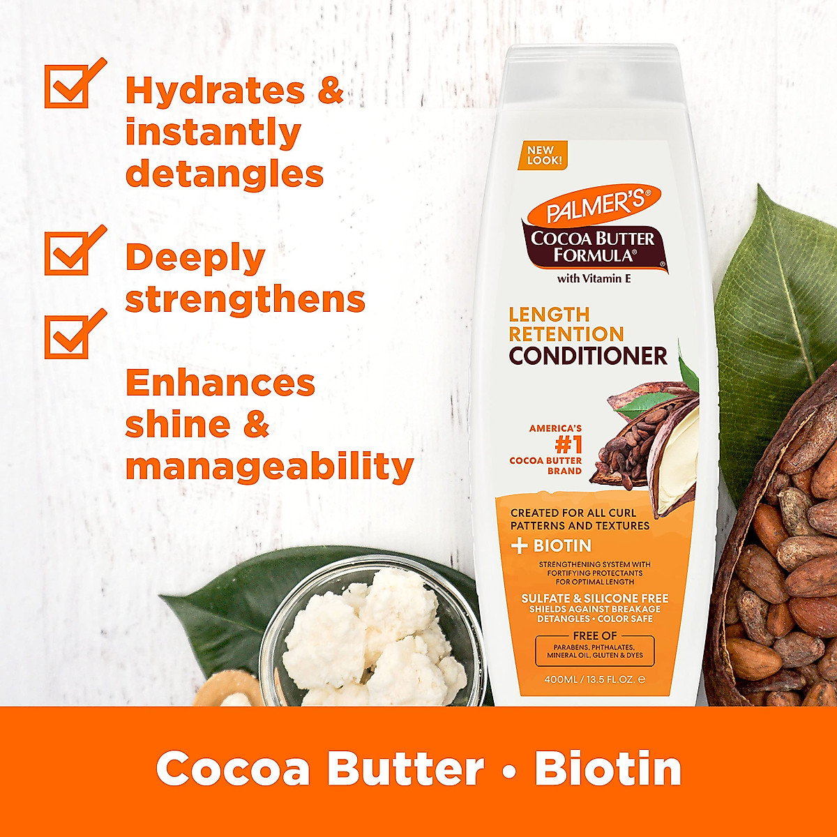 Palmer's Cocoa Butter & Biotin Length Retention Conditioner, 13.5 Ounce