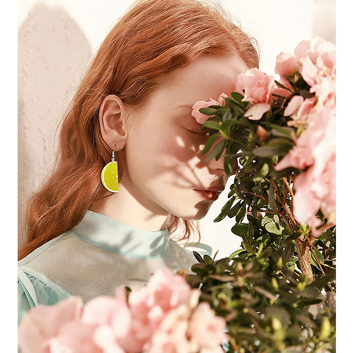 Jewdreamer 24 Pairs Cute Earrings Weird Earrings Set Funny Kawaii Earrings Fruit Gummy Bear Duck Water Bottle Goldfish Dinosaur Mushroom Butterfly Strawberry Dangle Earrings for Women