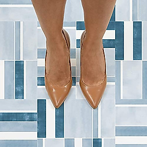 FloorPops FP3300 Azure Peel & Stick Floor Tiles, Blue