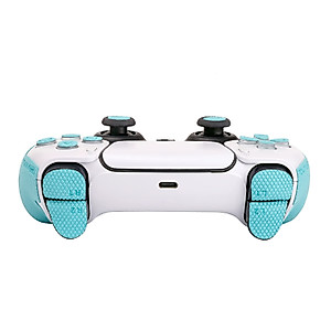 TALONGAMES Controller Grips Compatible with PlayStation 5 DualSense, Anti-Slip, Sweat-Absorbent, Textured Skin kit, for PS5 Controllers Handle Grips, Buttons, Triggers, D-pad (Pro Version - Blue)