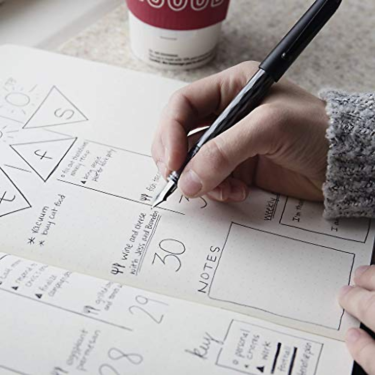 Northbooks Dotted Journal Notebook 3 Pack | Bullet Dot Grid Notebook | Large B5 7x10 inch Dot Journal To Do List Notebook | Premium Sustainable Paper | Made in USA Soft Cover