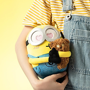 MINISO 7.9" Minions Stuffed Animals Plush Toys, Cute Sleeping Bedding Stuffed Animals Kawaii Plushies Pillow for Kids (Bob+Tim)