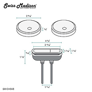 Swiss Madison Well Made Forever SM-CH04B, Toilet Hardware Black (SM-1T254)
