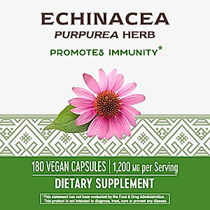 Nature's Way Echinacea Purpurea Herb, 1,200 mg per serving, 180 VCaps