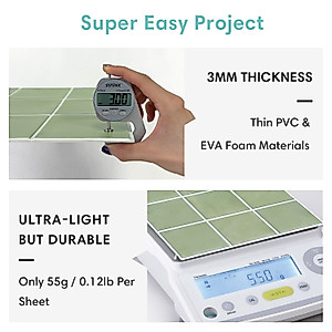 Commomy 10 Pcs Matte Sage Green Peel and Stick Wall Tile,11.8"X11.8" Ultralight PVC Wall Panels 3D Square Peel and Stick Backsplash for Kitchen,Bedroom,Living Room,Bathroom,RV