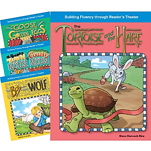 Teacher Created Materials - Reader's Theater: Fantastic Fables Set 1 - 4 Book Set - Grades 2-3 - Guided Reading Level E - Q