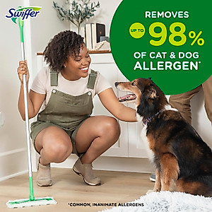 Swiffer Sweeper Pet, Heavy Duty Dry Sweeping Cloth Refills with Febreze Odor Defense, 32 Count