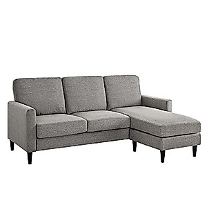 Dorel Living Kaci Sectional Upholster, Gray