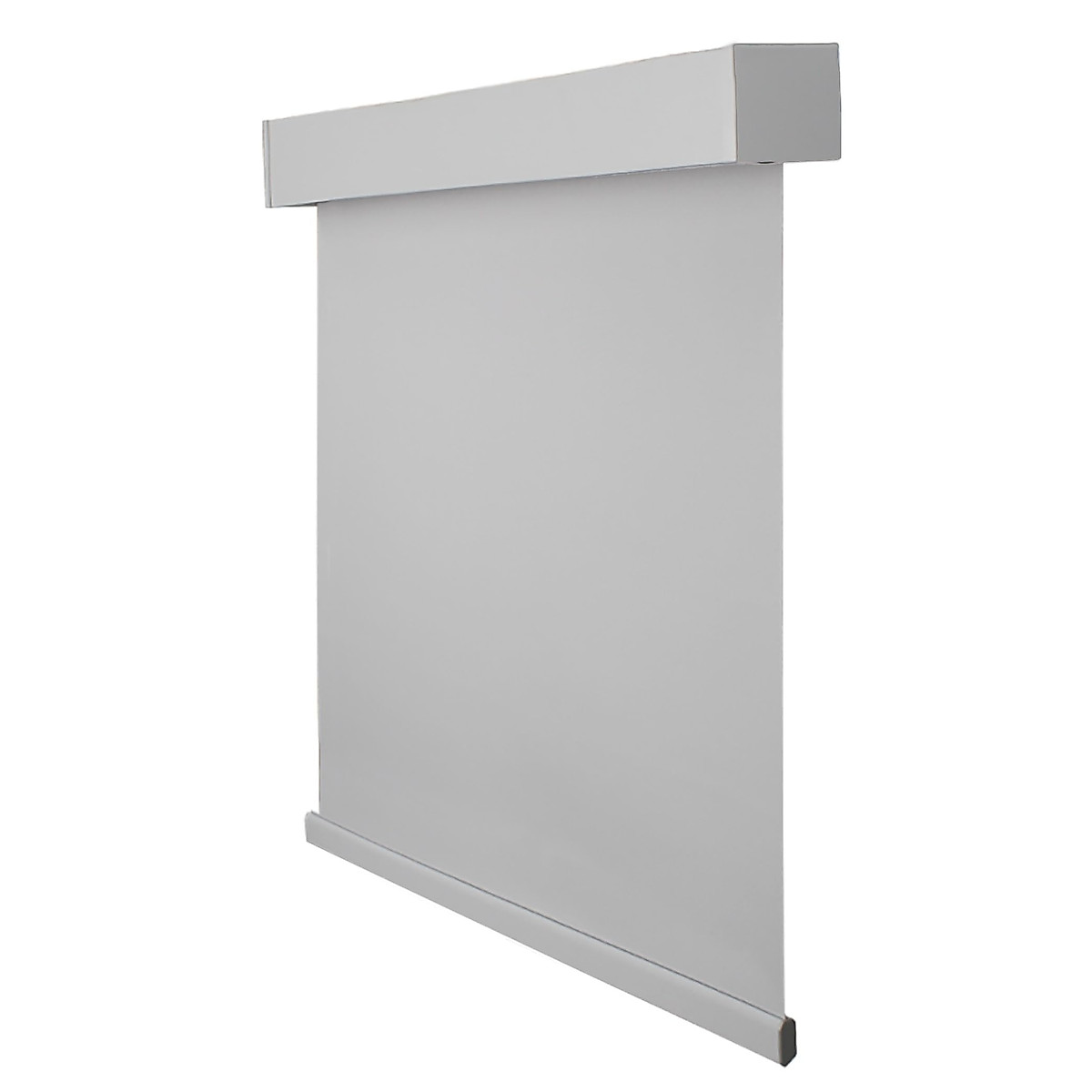 CALYX INTERIORS Blackout Roller Shade with Valance, Thermal Insulating Blind, Cordless, 34" W x 60" H, Light Gray