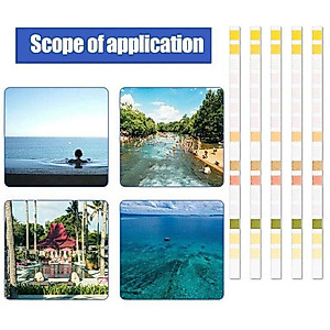 KAKAA 16 in 1 Drinking Water Test Kit Test Strips detect pH Hardness Chlorine Lead Iron Copper Nitrate Nitrite Home Water Purity Test Strips for Aquarium Pool Well Tap Water (50 PCS)