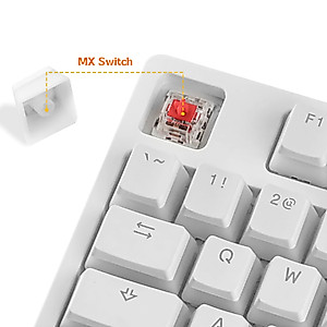 Happy Balls White Pudding Keycaps Backlit PBT Doubleshot Cherry MX Keyset OEM Profile for 61/87 TKL/104/108 MX Switches Mechanical Keyboard(White Pudding)