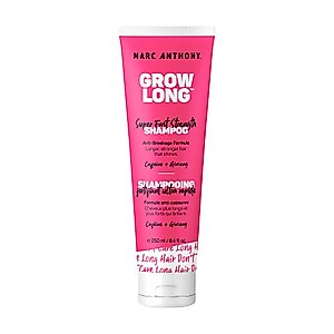 Marc Anthony Strengthening Biotin Shampoo, Grow Long Anti-Frizz, Anti-Breakage & Nourishing Formula For Split Ends - Vitamin E, Caffeine & Ginseng for Dry & Damaged Hair