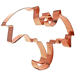Mythical Flying Dragon Cookie Cutter 6.25 X 4.25 inches - Handcrafted Copper Cookie Cutter by The Fussy Pup