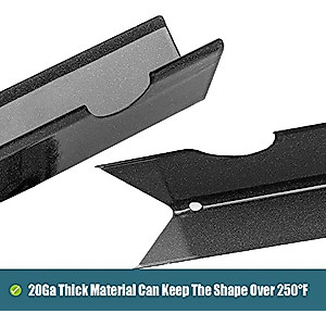 Moriintl 66032/66795 Grill Parts for Weber Genesis II E-310, II GS4, II S-310, II E-330, II E-335, II S-335, II LX S/E-340 Series Flavorizer Bars for Weber Genesis (Porcelain, 66032-Black-5pcs)