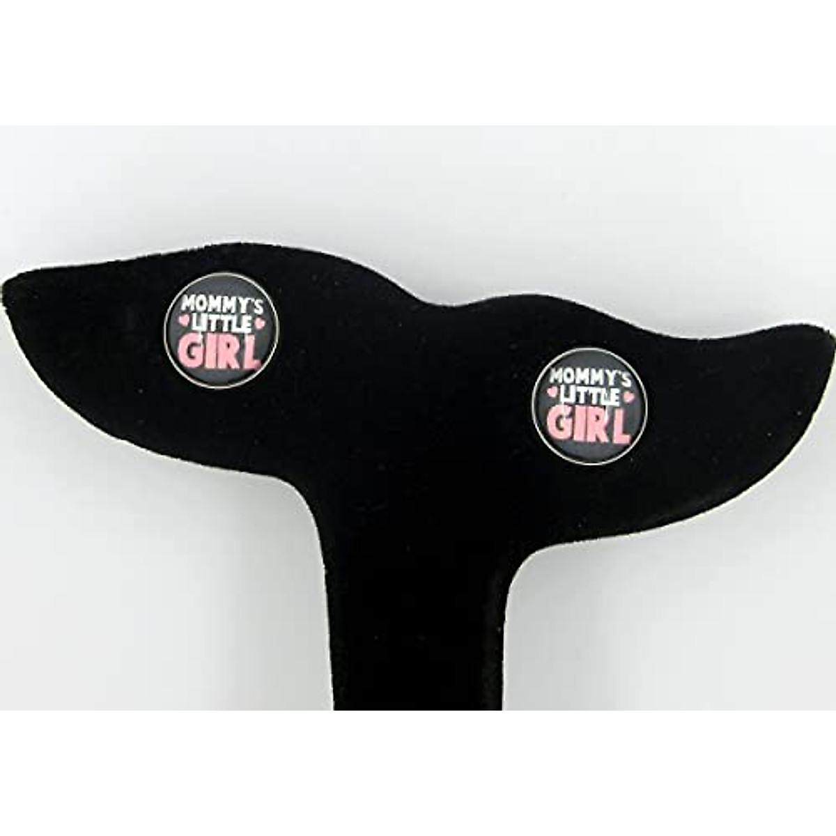 Stainless Steel Mommy's Little Girl Print Glass Stud Earrings 12mm