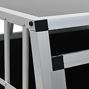 vidaXL Dog Cage with Double Door 37"x34.6"x27.2"