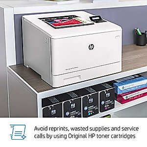 HP Color LaserJet Pro M454dn Printer, Double-Sided Printing & Built-in Ethernet (W1Y44A) White