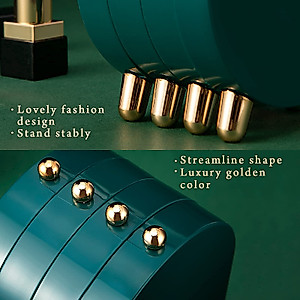 MUGFILWJ Earring Holder Stand for Women Foldable Acrylic Jewelry Display Stand Box Jewelry organizer with mirror necklace organizer Suitable for Storing Drop Earrings,Necklaces,Rings,Diamonds(white)