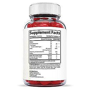Justified Laboratories (10 Pack) Sure Slim Keto ACV Gummies 1000MG with Pomegranate Juice Beet Root B12 600 Gummys
