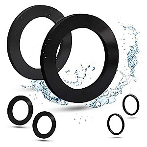 IKSI Fits for 25076RP 10745, 10262 and 10255 Step Washer O Ring 1.25 Fittings Plunger Valve Seals Rubber 11235 (6 pcs)