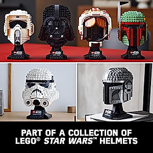 LEGO Star Wars The Mandalorian Helmet 75328 Buildable Model Kit, Display Collectible Decoration Set for Adults, Men, Women, Mom, Dad, Collectible Gift Idea